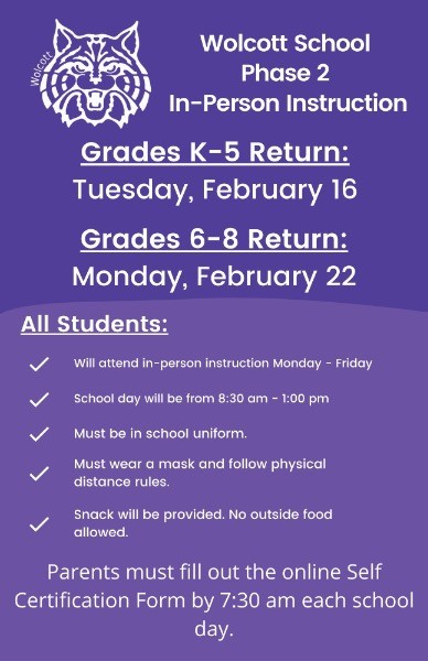 Wolcott School Dist 154 - Wolcott News